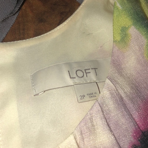 LOFT | Dresses | Loftsleeveless Watercolor Floral Shift Dress2p | Poshmark